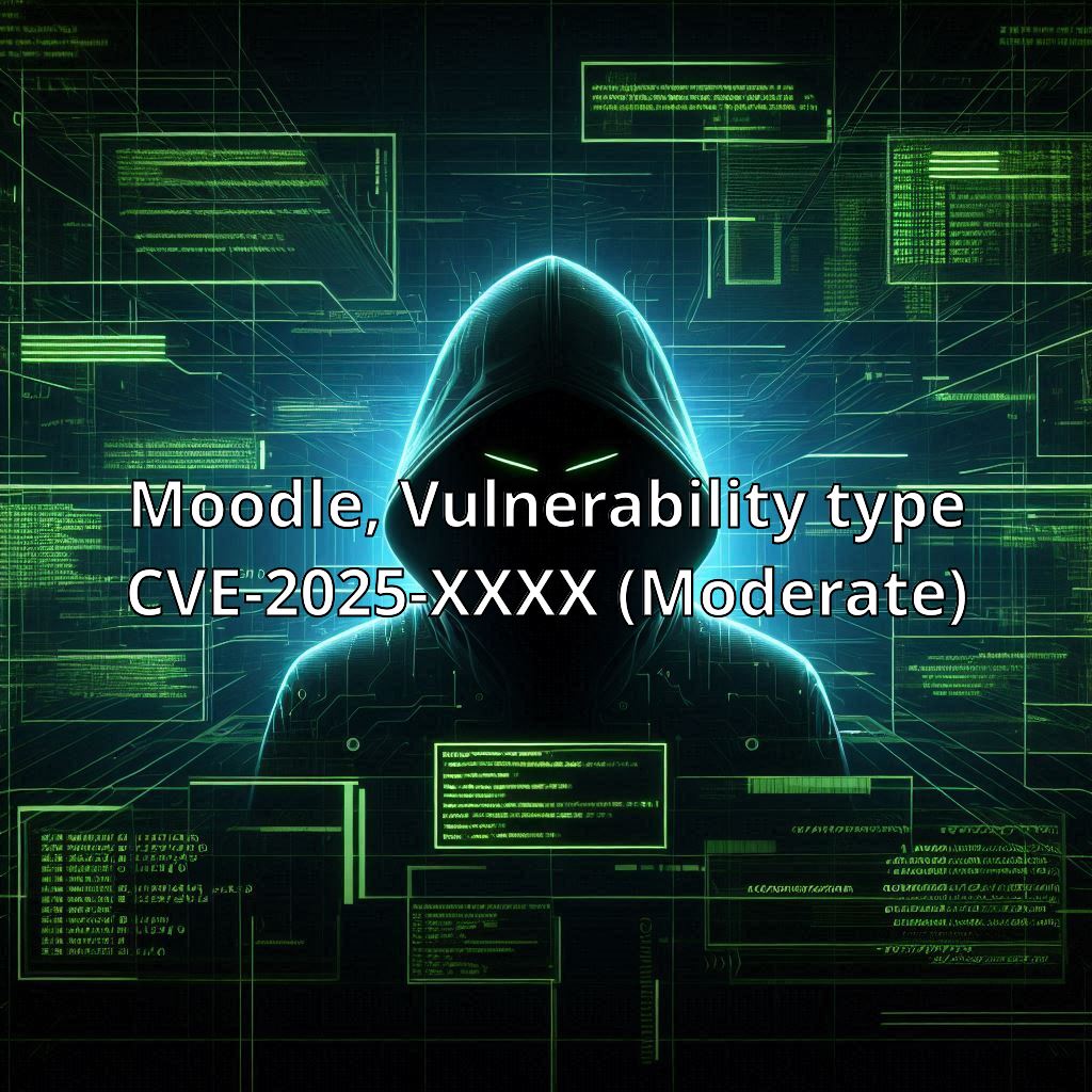 Moodle, Vulnerability type CVE-2025-XXXX (Moderate) - DailyCVE