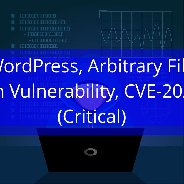 WordPress, Arbitrary File Deletion Vulnerability, CVE-2025-1282 (Critical) - DailyCVE