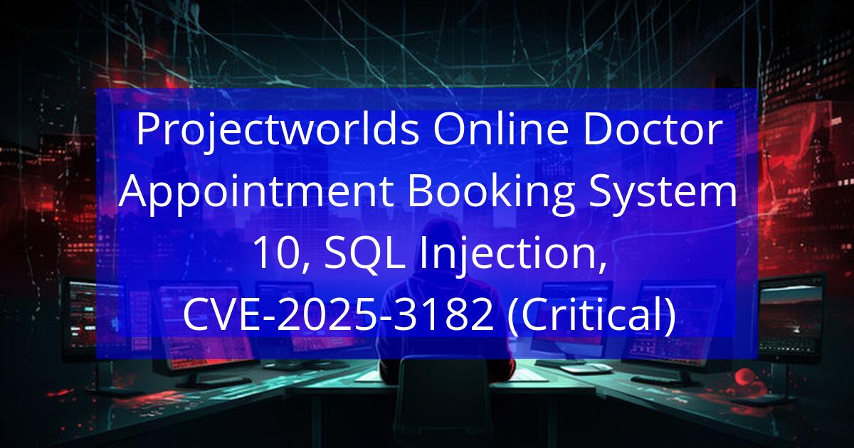 Projectworlds Online Doctor Appointment Booking System 10, SQL ...