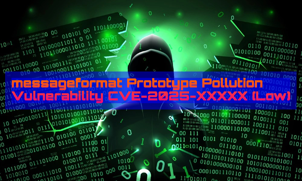 messageformat Prototype Pollution Vulnerability CVE-2025-XXXXX (Low) - DailyCVE