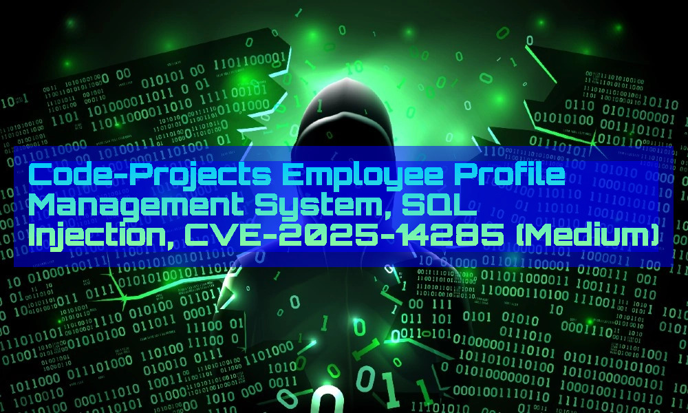 Code-Projects Employee Profile Management System, SQL Injection, CVE ...